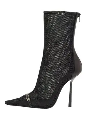 Saint Laurent Oxalis Mesh Boots - Black