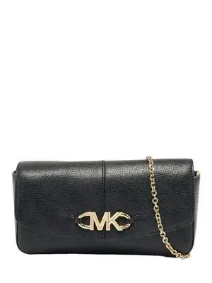 Michael Kors Izzy Leather Chain Clutch - Black