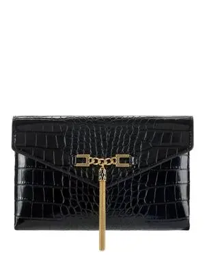 Elisabetta Franchi Tassel-embellished Clutch - Black