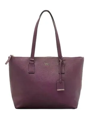 Kate Spade New York Cameron Street Leather Tote Bag - Purple