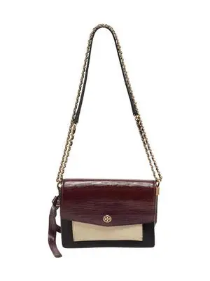 Tory Burch Robinson Leather Shoulder Bag - Red