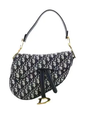 Dior Saddle Handbag Oblique Canvas Medium Shoulder Bag - Blue