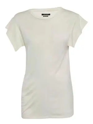 ISABEL MARANT VINTAGE Flounced-sleeve Top - Neutrals