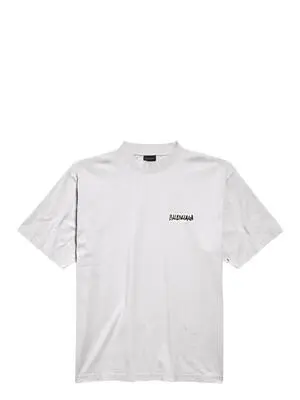 Balenciaga Cotton Masking Tape Logo T-shirt - White