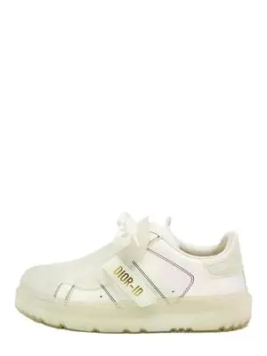 Dior Logo-detail Leather Sneakers - White