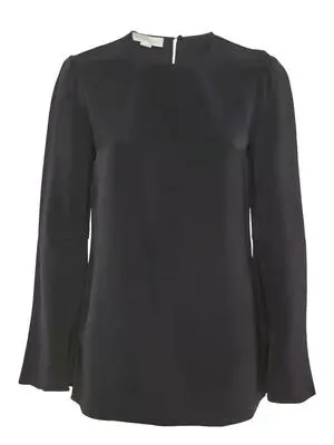 Stella McCartney Flared-sleeve Crepe Top - Blue