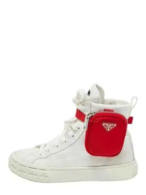 Prada Lace-up Fastening High-top Sneakers - White
