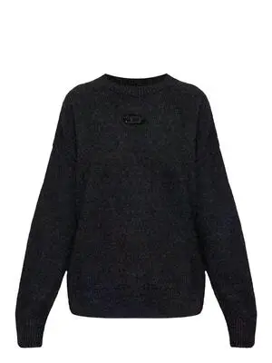 DIESEL Logo Cut-out Sweater - Grey