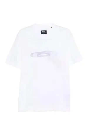 BOSS Car-print T-shirt - White