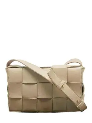 Bottega Veneta Intrecciato Leather Crossbody Bag - Neutrals