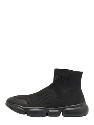 Balmain Logo-plaque High-top Sneakers - Black