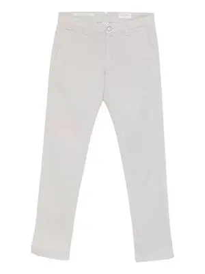 Jacob Cohen Bobby Buttoned Straight Trousers - Neutrals