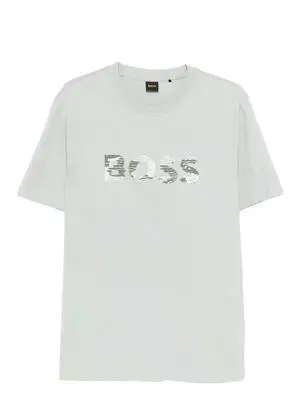 BOSS Logo-detail T-shirt - Grey