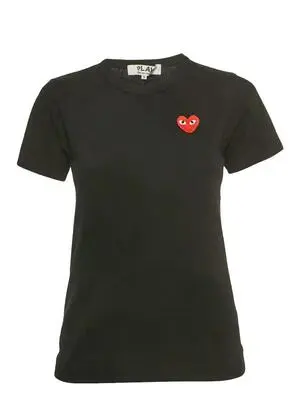 Comme Des Garçons Logo-patch T-shirt - Black