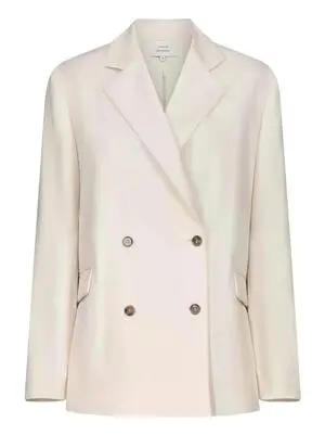 Loulou De Saison Donau Lds Double-breasted Flap Blazer - Pink