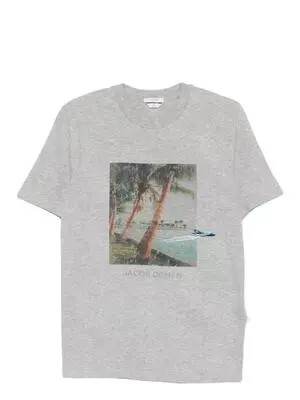 Jacob Cohen Graphic-print Crew-neck T-shirt - Grey