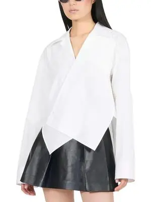 Loewe Asymmetric-hem Shirt - White