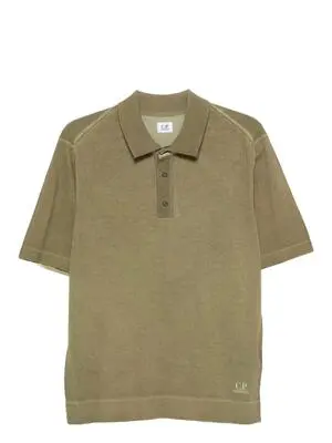 C.P. COMPANY Buttoned Polo Shirt - Green