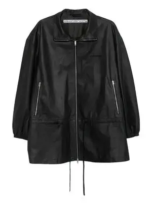 Alexander Wang Funnel-collar Zip-up Parka - Black