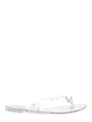 Casadei Embellishment Thong Sandals - White