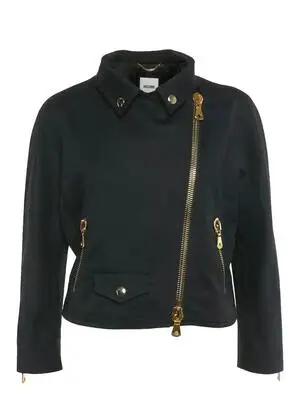 Moschino Biker Zipped Jacket - Black