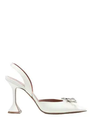 Amina Muaddi Rosie Bow-detail Pumps - White
