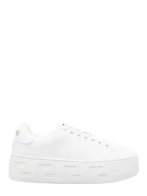 Versace La Greca Platform Sneakers - White