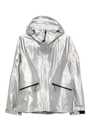 C.P. COMPANY Hooded Pocket Jacket - Silver