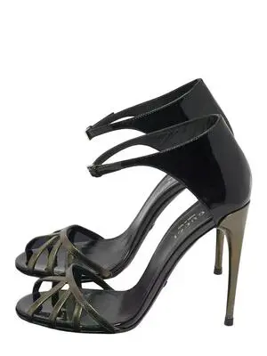 Gucci Ankle-strap Stiletto Sandals - Black