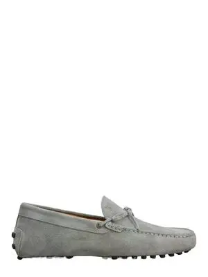 TOD'S Suede Boat Shoes - Grey