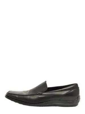TOD'S Penny Leather Loafers - Black