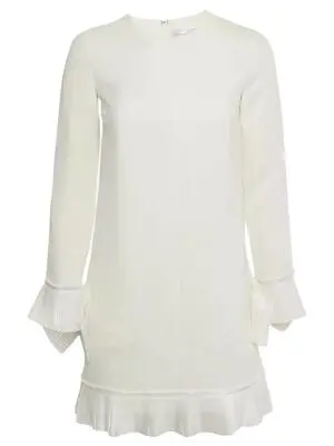 Victoria Beckham Long-sleeve Mini Dress - White