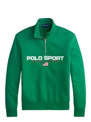 Polo Ralph Lauren Half-zip Logo Polo Shirt - Green