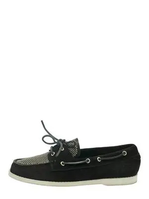 Saint Laurent Stud-embellished Suede Loafers - Black