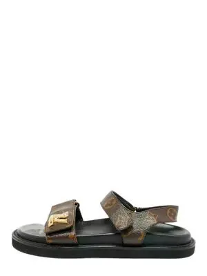 LOUIS VUITTON Monogram Patterned Sandals - Brown