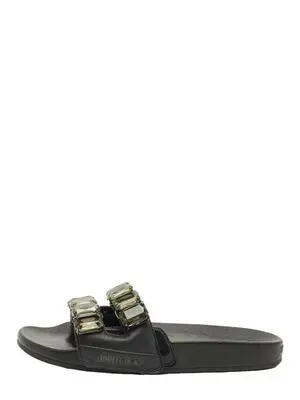 JIMMY CHOO Fitz Crystal Sandals - Black