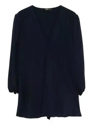 Seventy V-neck Long-sleeve Top - Blue