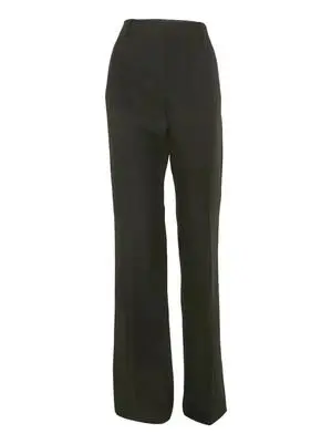 Valentino Garavani Wool Straight Trousers - Black