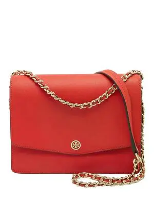 Tory Burch Robinson Leather Crossbody Bag - Red