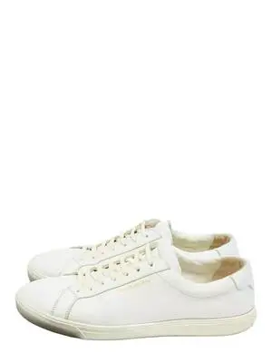 Saint Laurent Andy Leather Sneakers - White