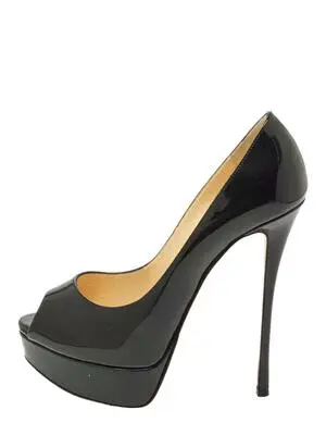 CHRISTIAN LOUBOUTIN Lady Peep Platform Pumps - Black