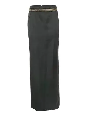 Just Cavalli Satin Maxi Skirt - Black