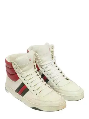 Gucci Leather High-top Sneakers - Neutrals