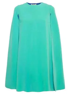 ROKSANDA Crêpe Cape Mini Dress - Green