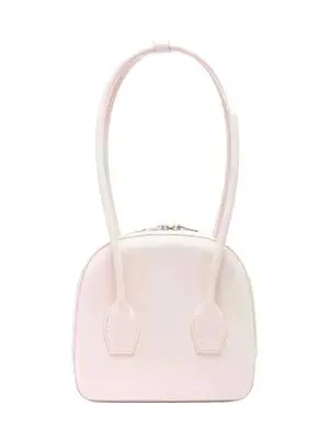 SALCE Leather Rounded Shoulder Bag - Pink