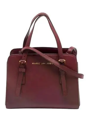 Marc Jacobs Little Big Shot Leather Tote Bag - Red