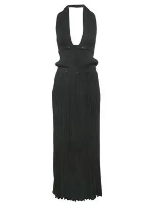 Christopher Esber Knitted Halterneck Dress - Black