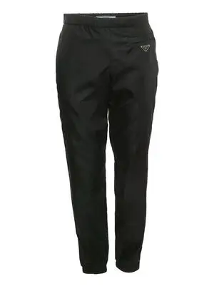 Prada Triangle-logo Trousers - Black