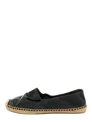 Tory Burch Canvas And Leather Espadrilles - Black