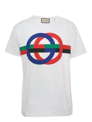 Gucci Printed Cotton T-shirt - White